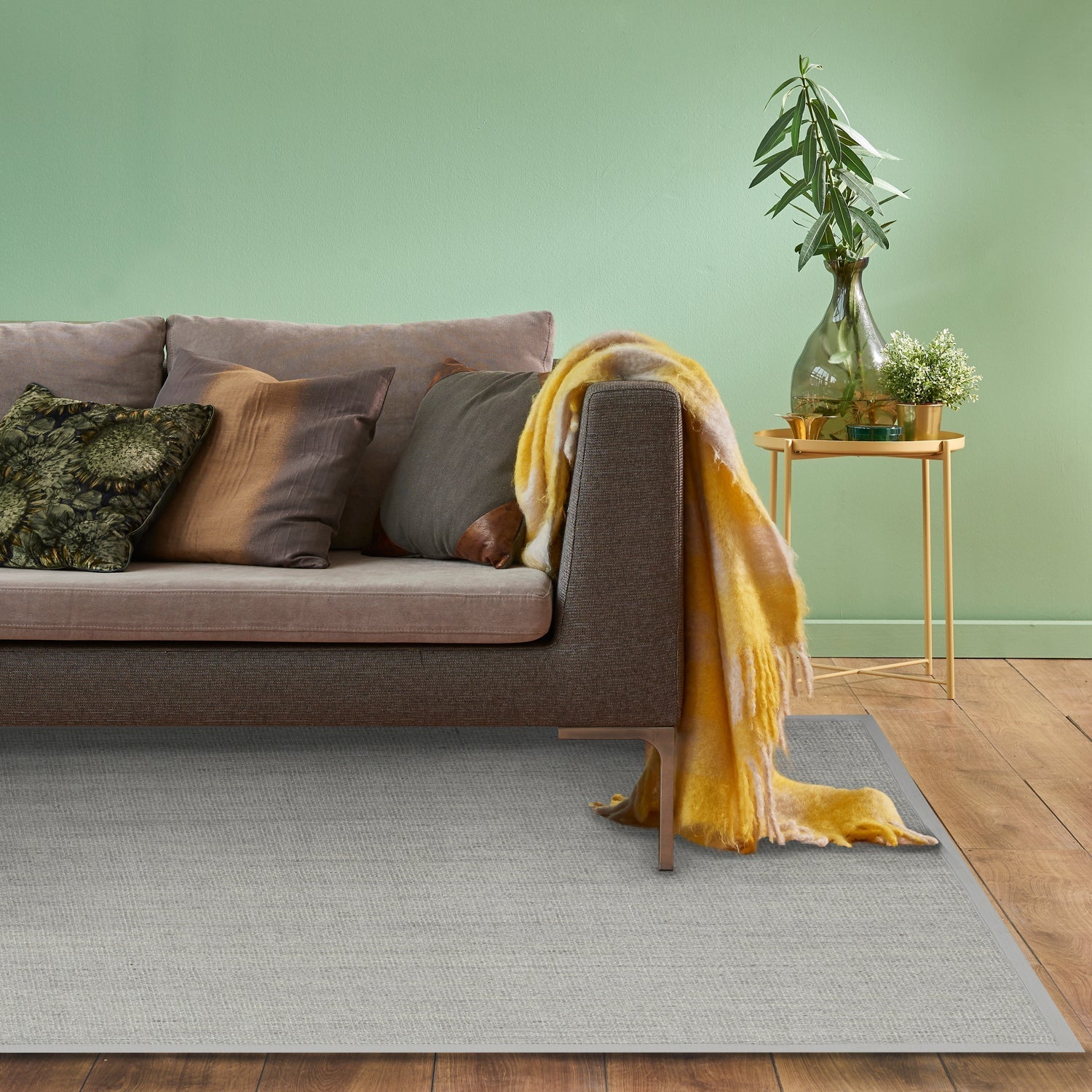 Alfombra Sisal Border 160X230 Marble – Dib Chile